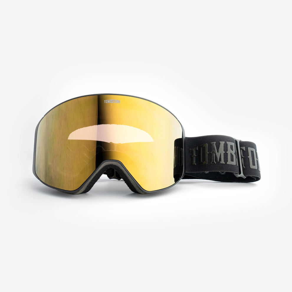 Black/gold Lens | Summit Snow Goggles – Tombstone Eyewear